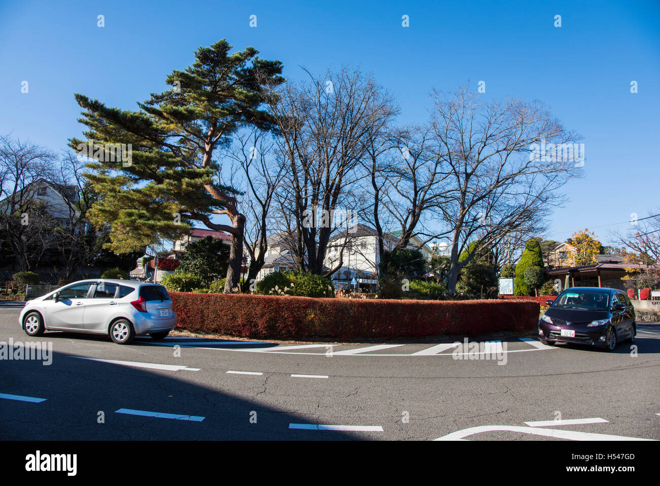 Roundabout, Tama City, Tokyo, Japan Stock Photo - Alamy