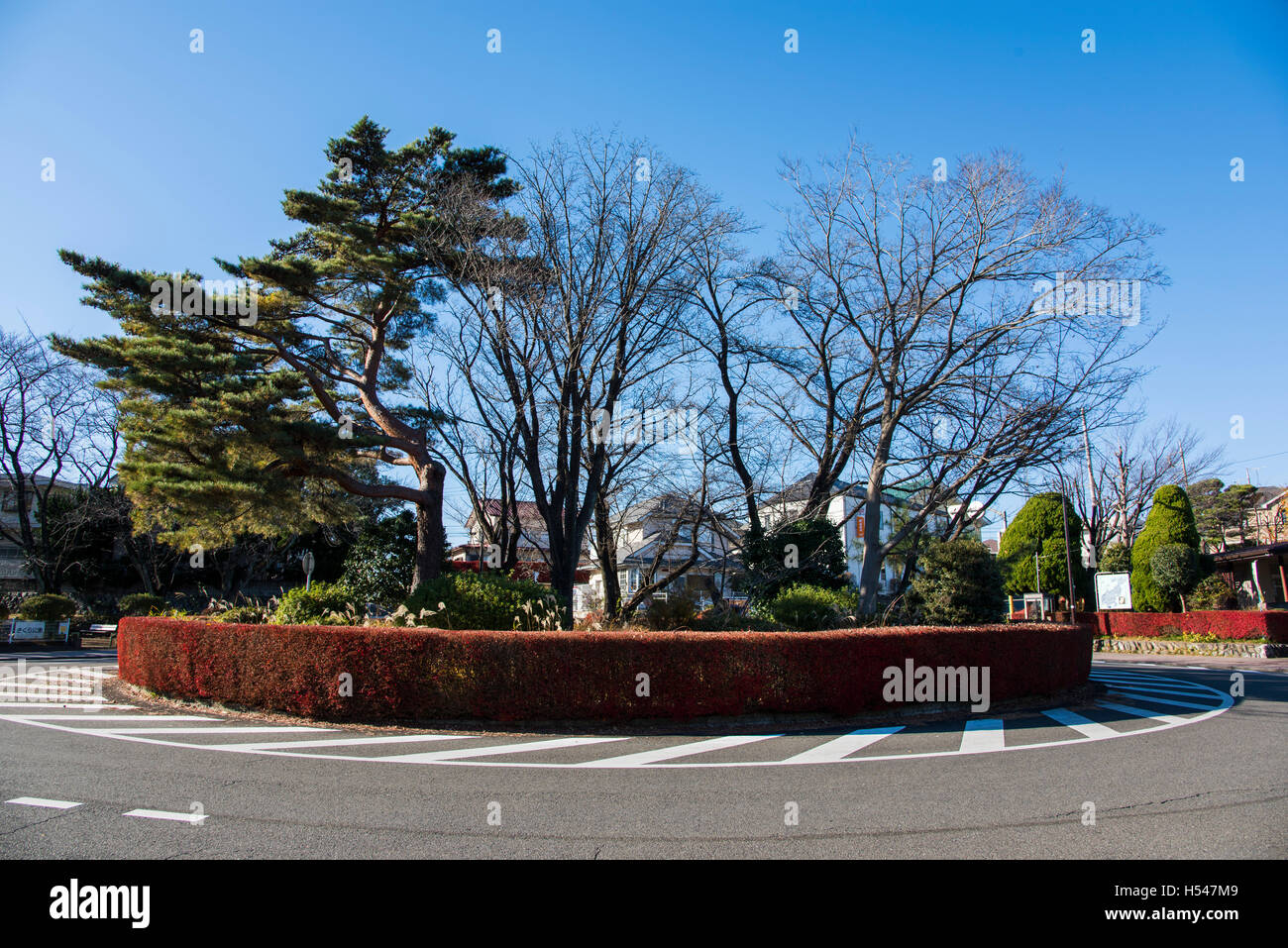 Roundabout, Tama City, Tokyo, Japan Stock Photo - Alamy