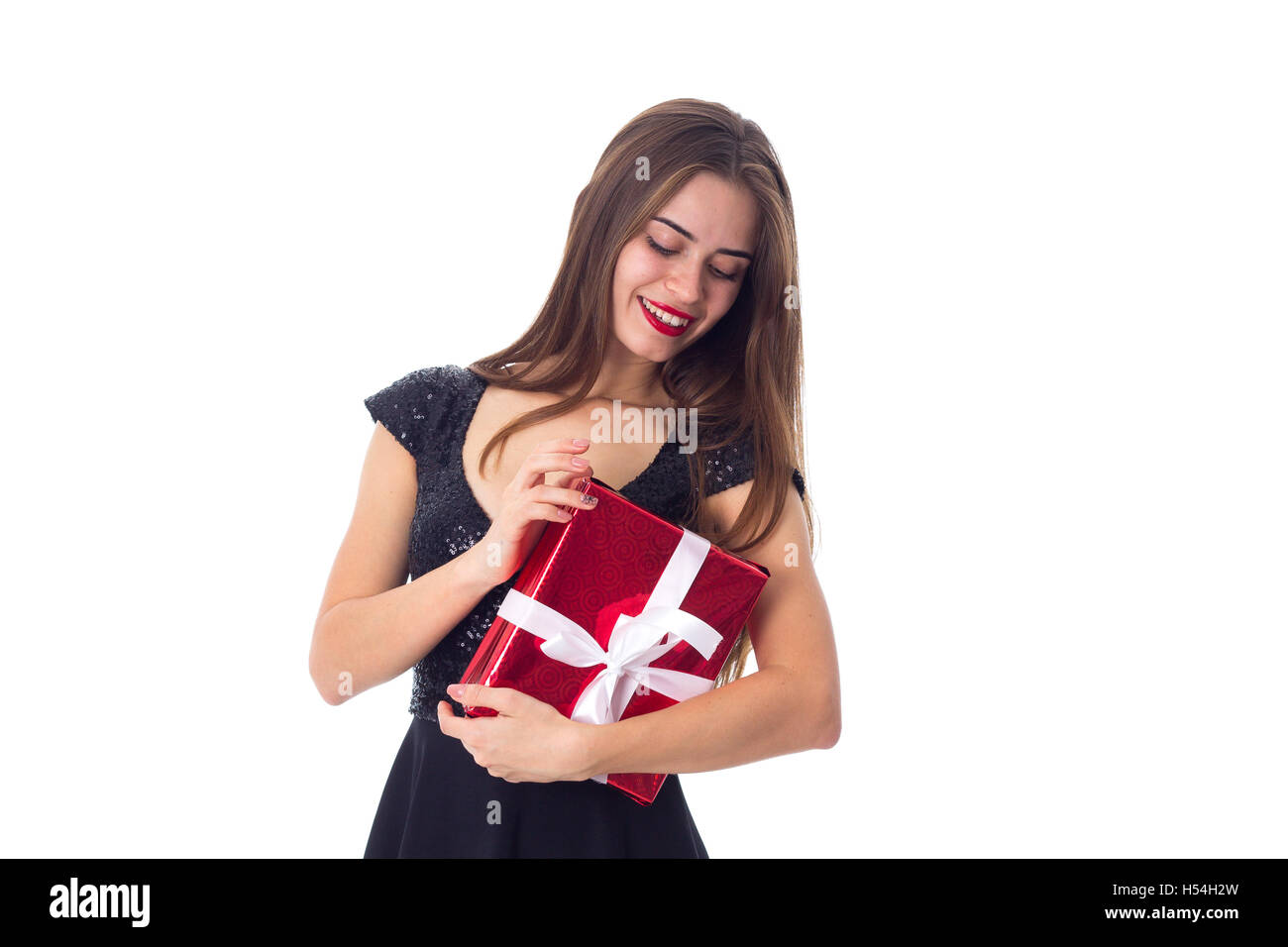 Female holding ribbon hi-res stock photography and images - Alamy