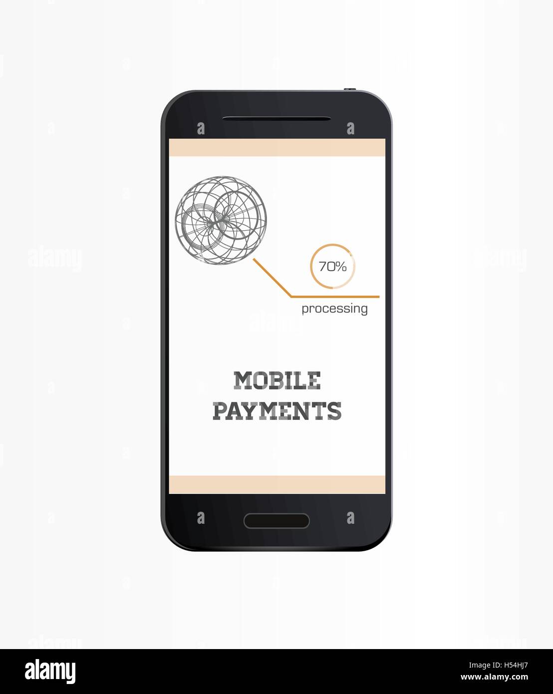 Mobile payment vector illustration Stock Vector Image & Art - Alamy