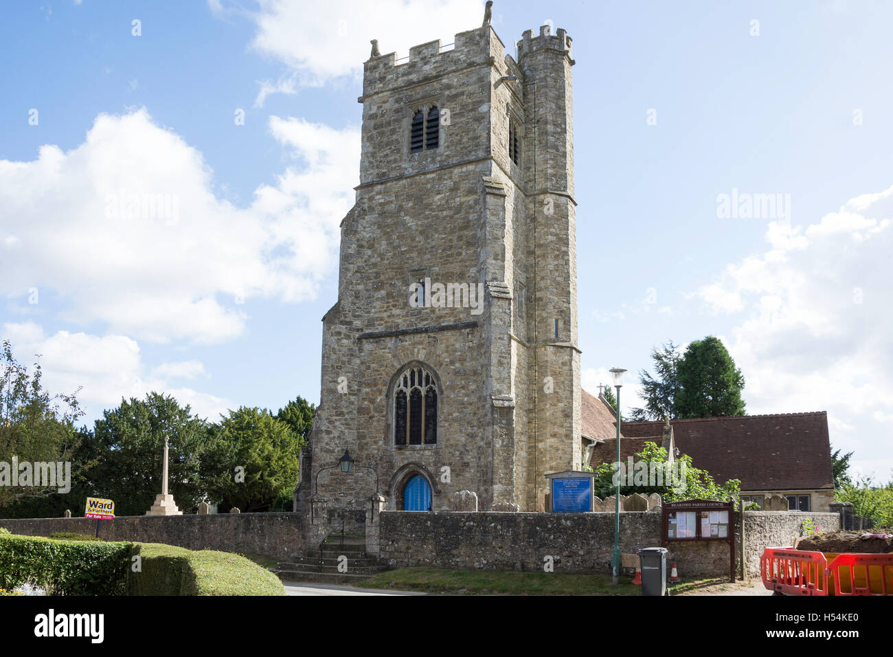 Tower of Holy Cross Church, Church Lane, Bearsted, Kent, England ...