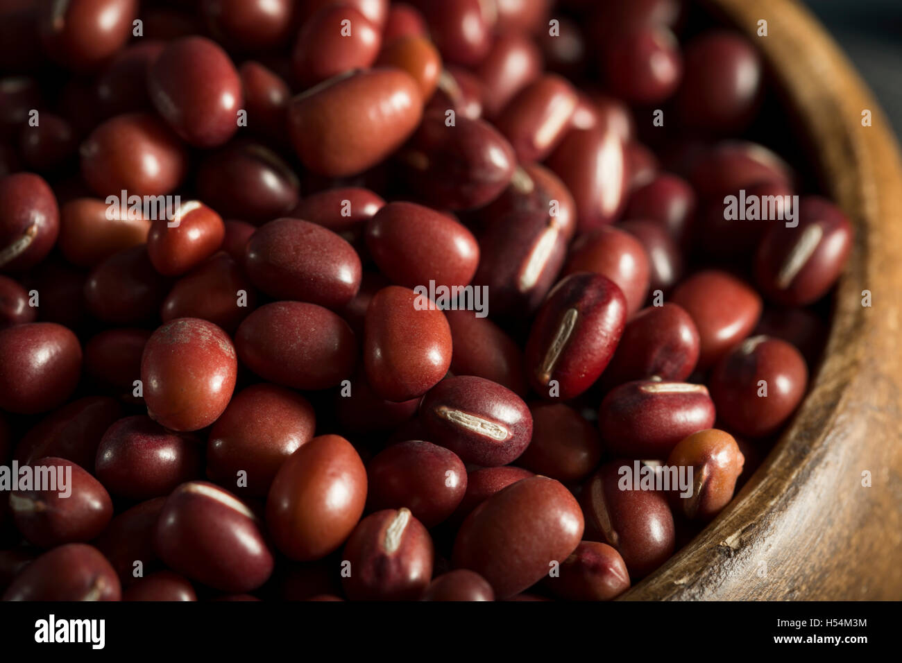 Raw Organic Red Adzuki Beans in a Bowl Stock Photo - Alamy