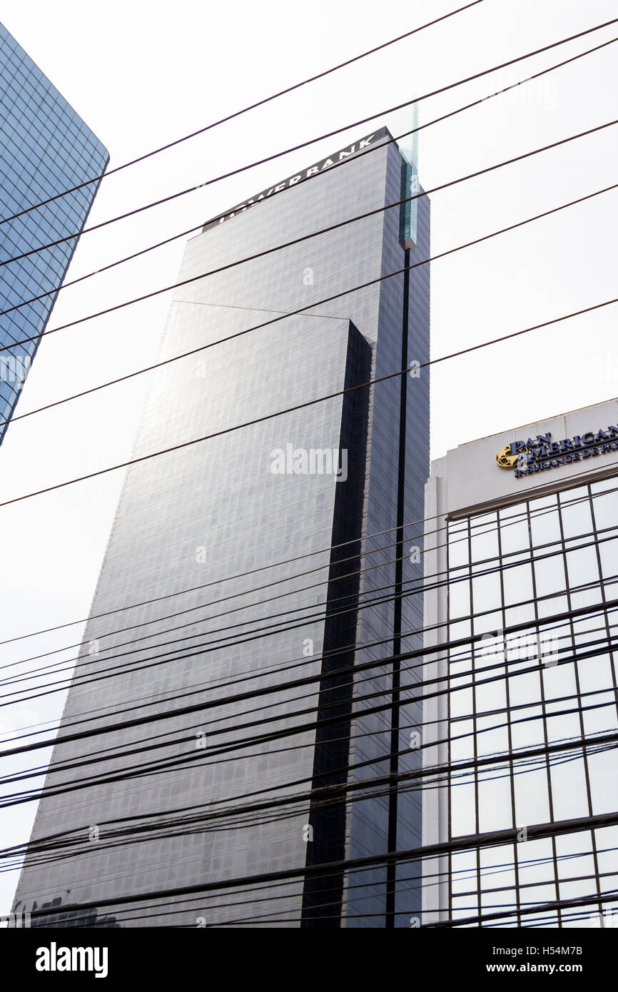 Panama City, Panama- June 08: Power lines blocking the view in Panama ...