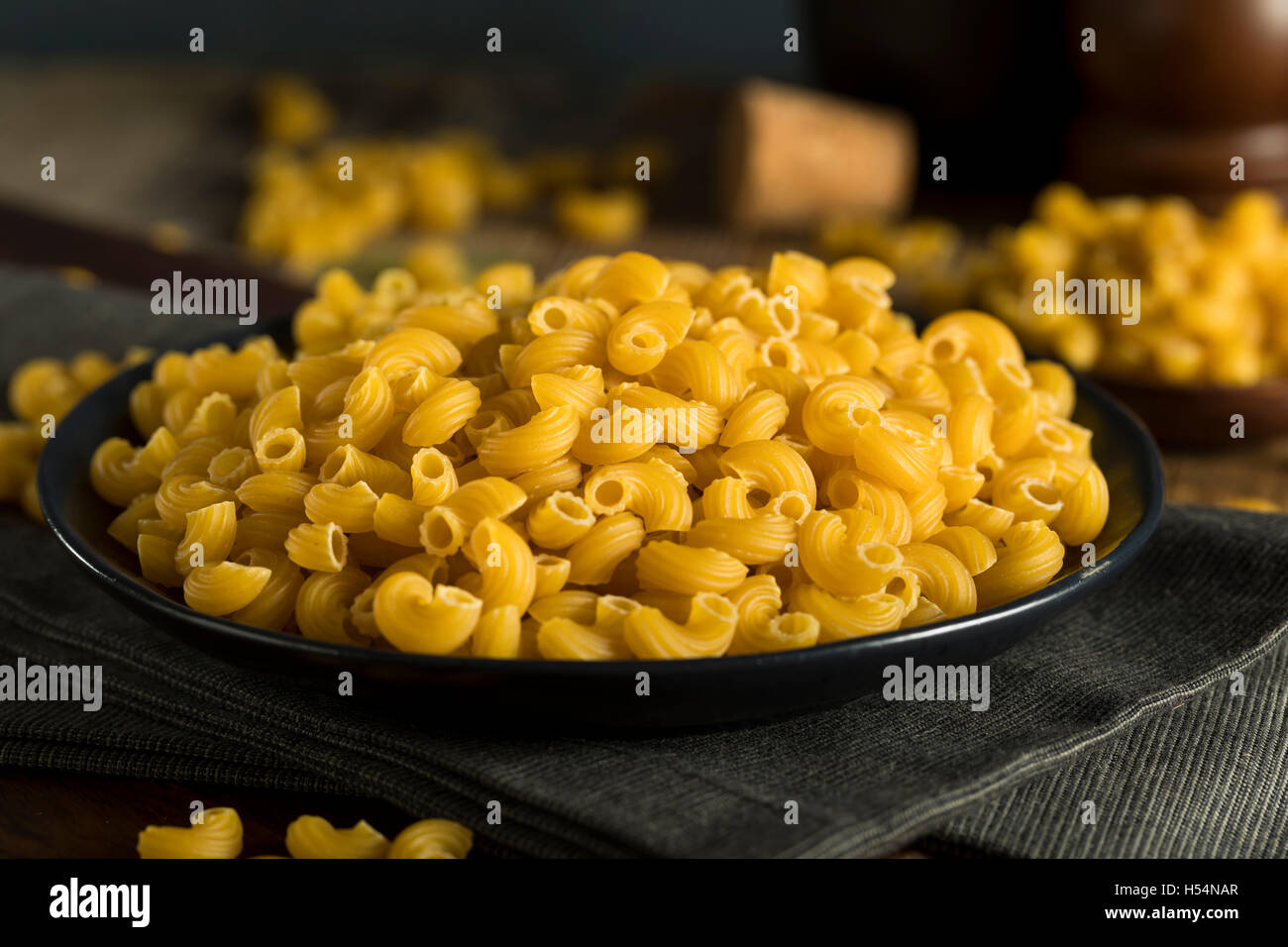 Raw Organic Elbow Macaroni Ready for Cooking Stock Photo - Alamy