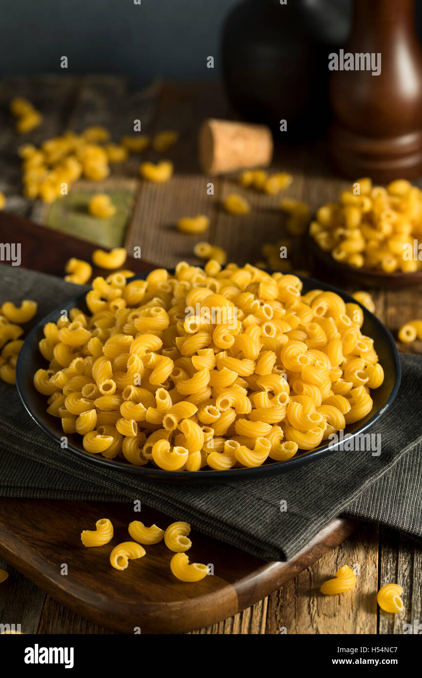 Raw Organic Elbow Macaroni Ready for Cooking Stock Photo - Alamy