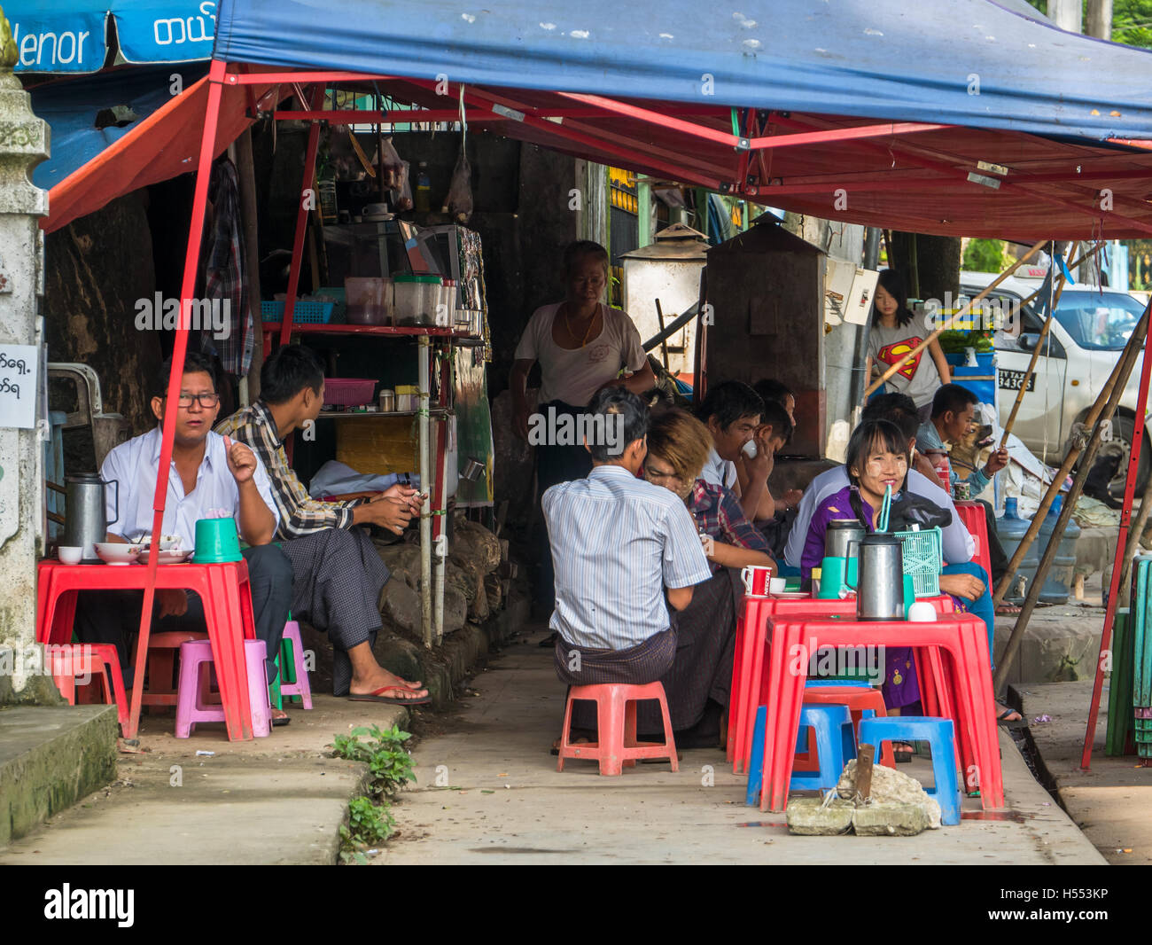 Yangon burmese food myanmar hi-res stock photography and images - Alamy