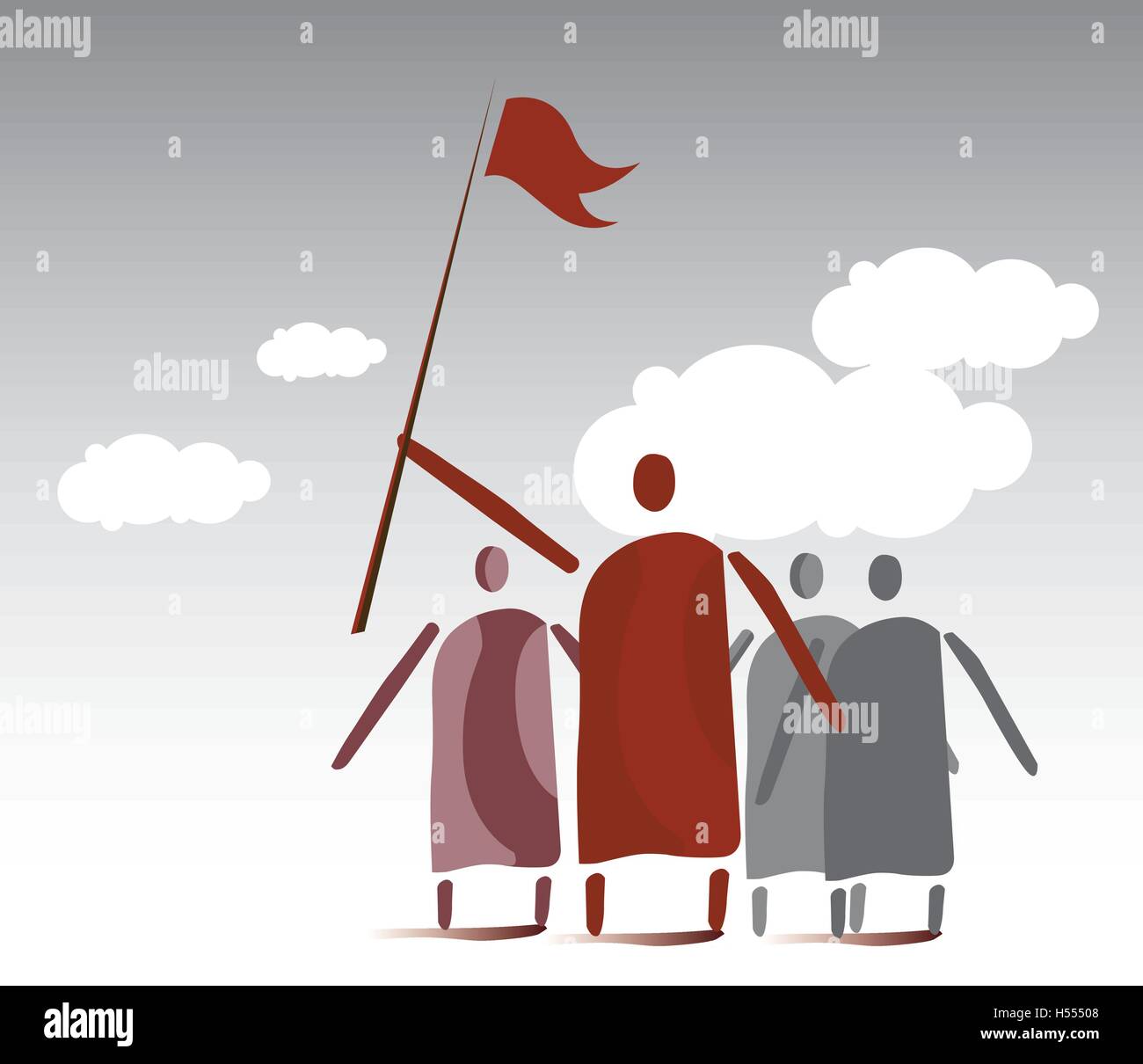 Leaders and People Crowd. EPS 10 supported Stock Vector Image & Art - Alamy