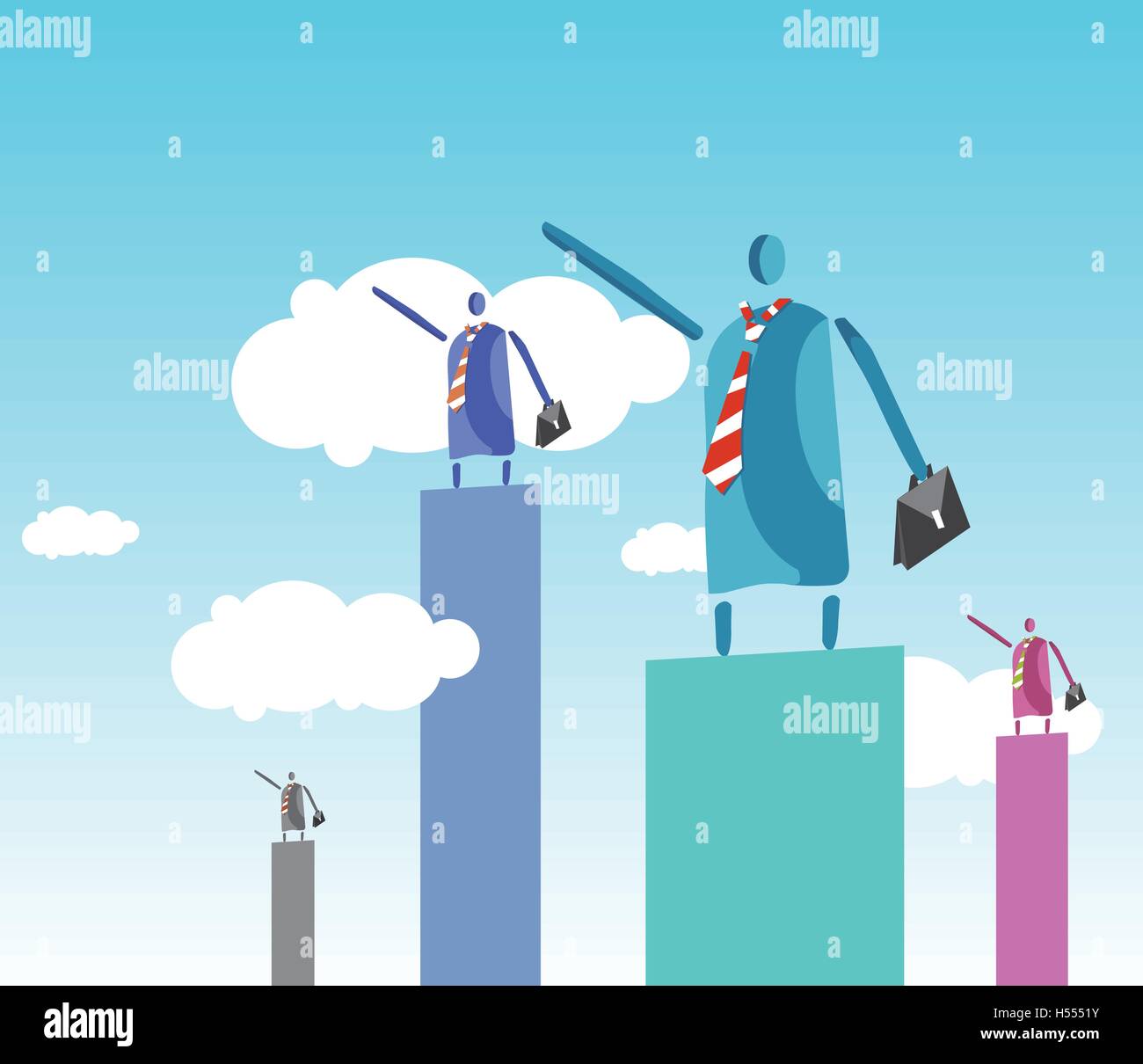 Leader And Win Concept Design Stock Vector Image & Art - Alamy