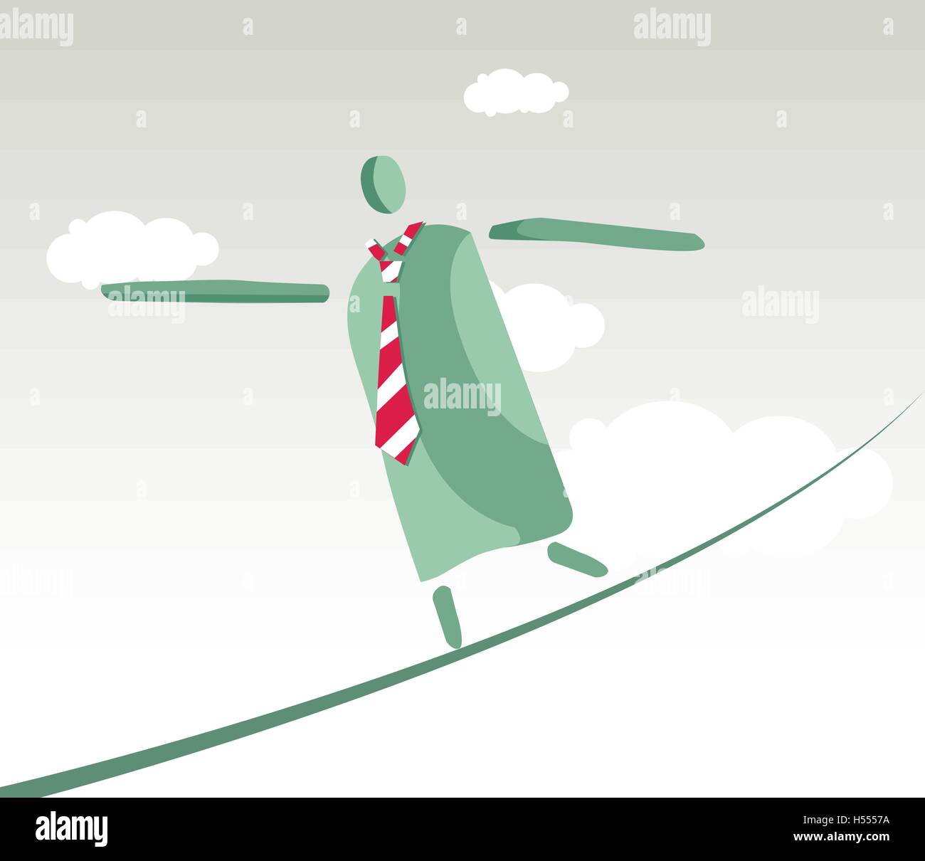 Tightrope walker working man concept design Stock Vector Image & Art ...