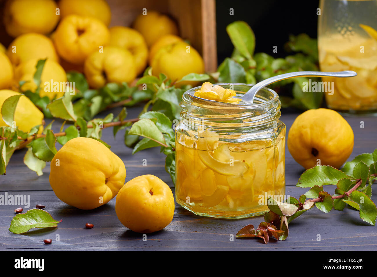 Japanese quince fruit hi-res stock photography and images - Alamy