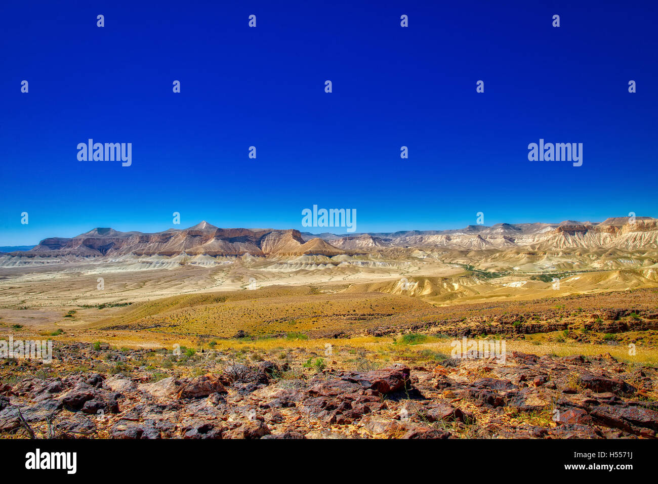 Landscape of Negev desert Israel Stock Photo - Alamy