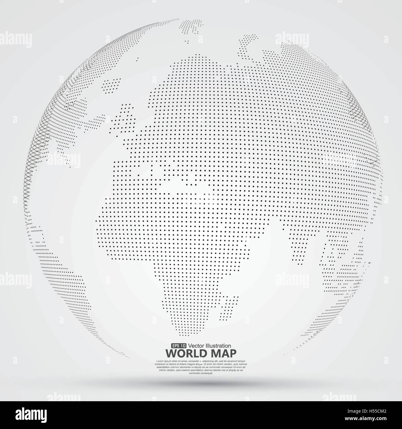 Dotted World Map Vector Free Download