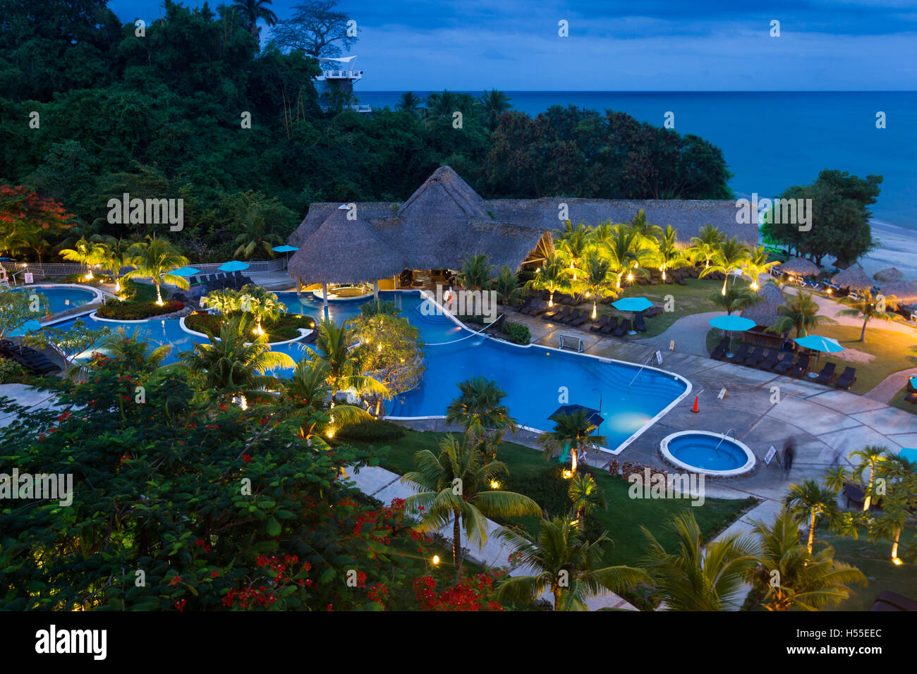 Santa Clara, Panama- June 13: Beautiful view of the Sheraton Bijao at ...
