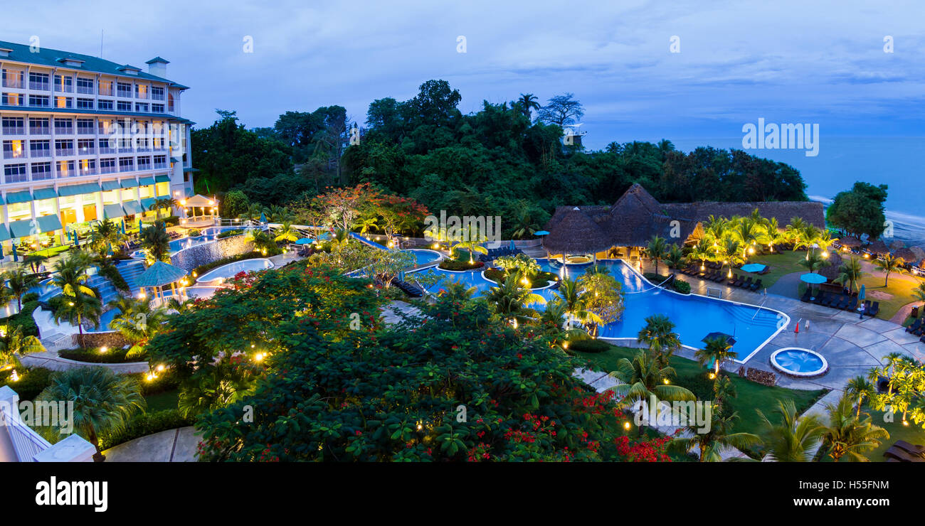 Santa Clara, Panama- June 14: Beautiful view of the Sheraton Bijao at ...