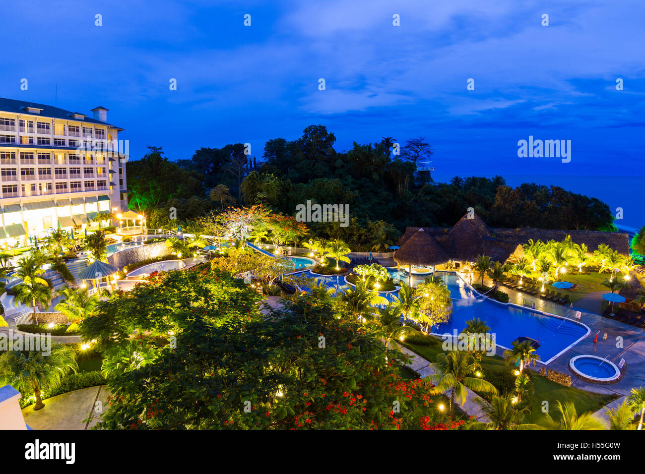 Santa Clara, Panama- June 14: Beautiful view of the Sheraton Bijao at ...