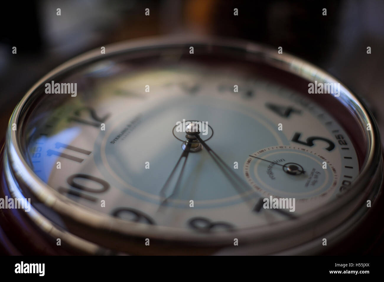 Short Depth of Field Image of an Analog Clock Stock Photo - Alamy