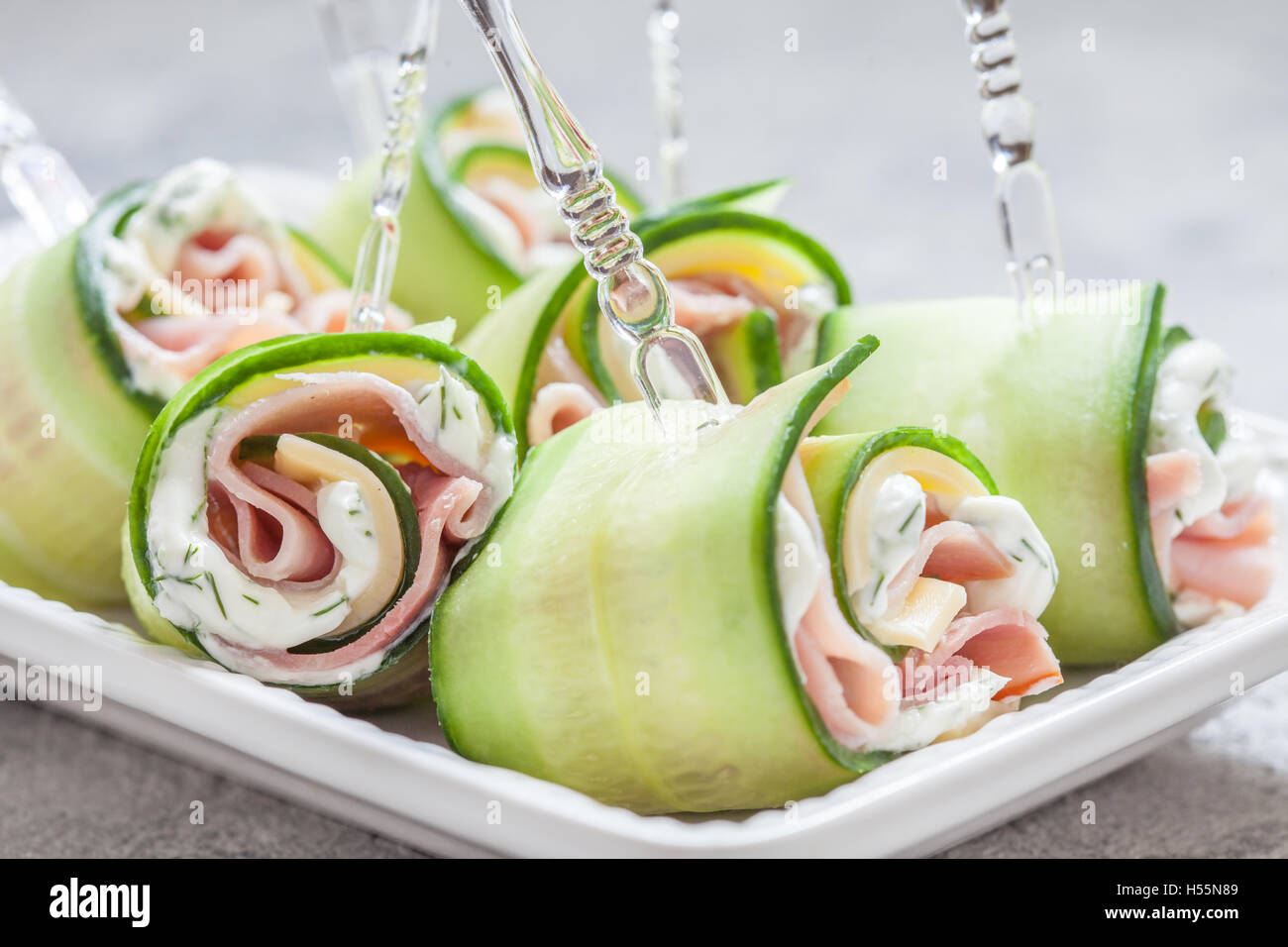 Canape wrap hi-res stock photography and images - Alamy