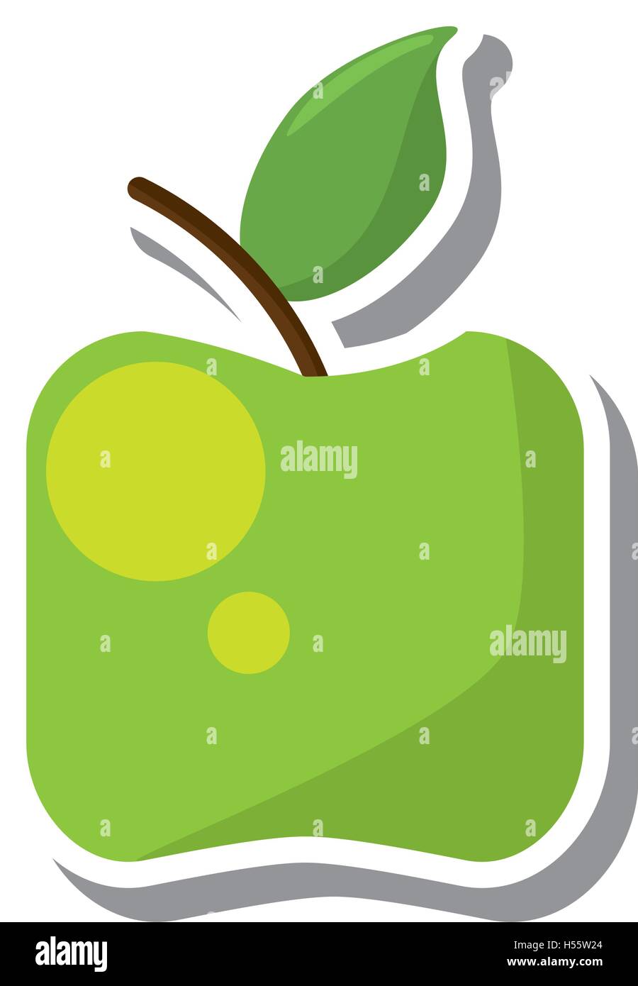 apple healthy fruit icon Stock Vector Image & Art - Alamy