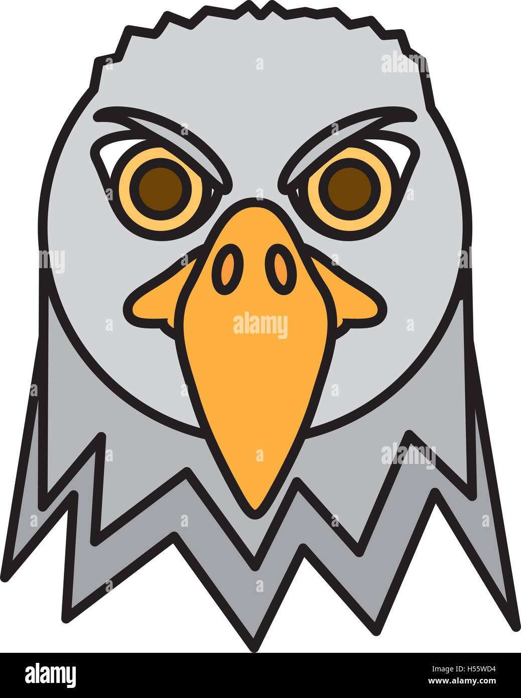 eagle head face icon Stock Vector Image & Art - Alamy
