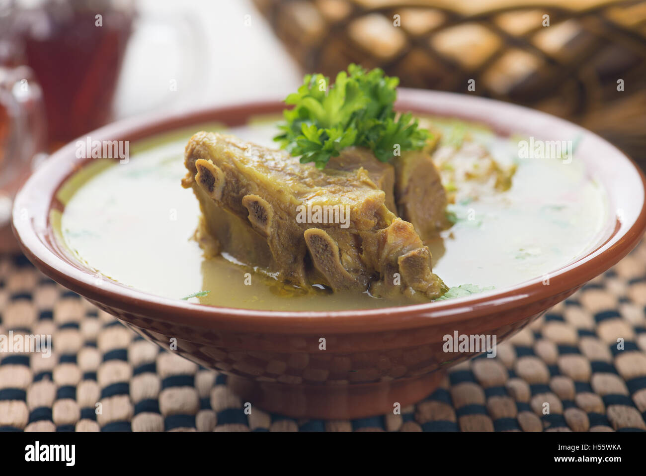 arab lamb soup Stock Photo - Alamy