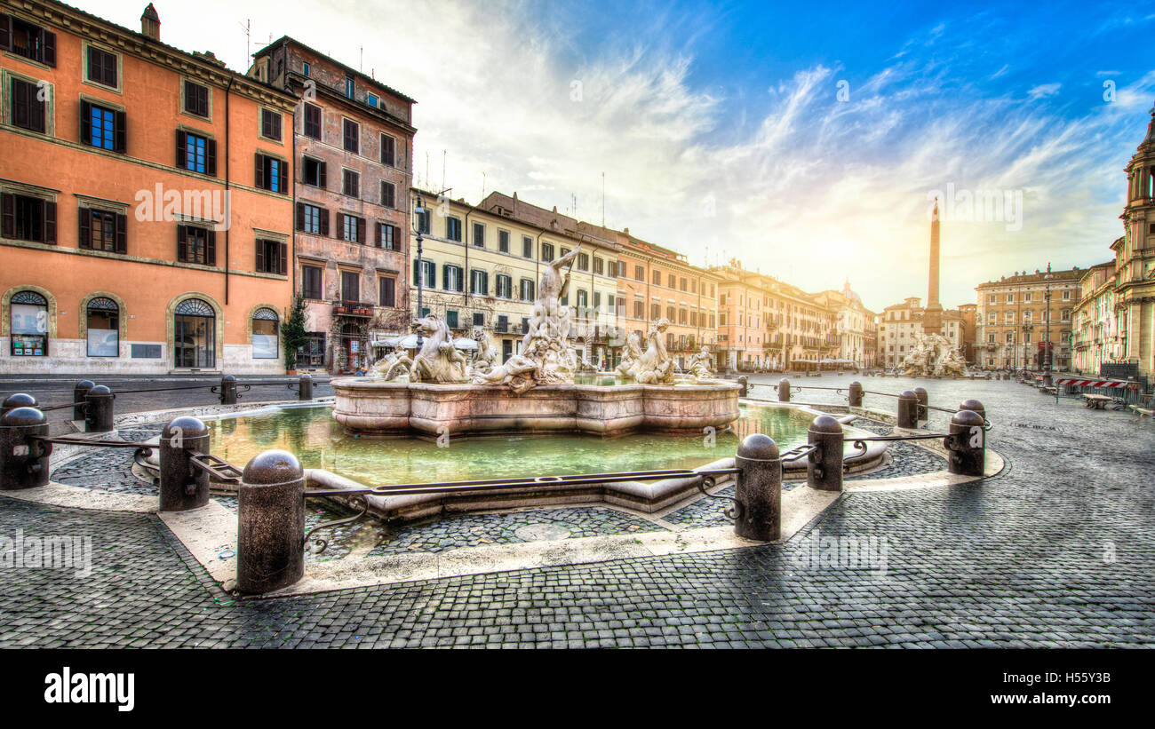Piazza Navona, Rome. Italy Stock Photo - Alamy