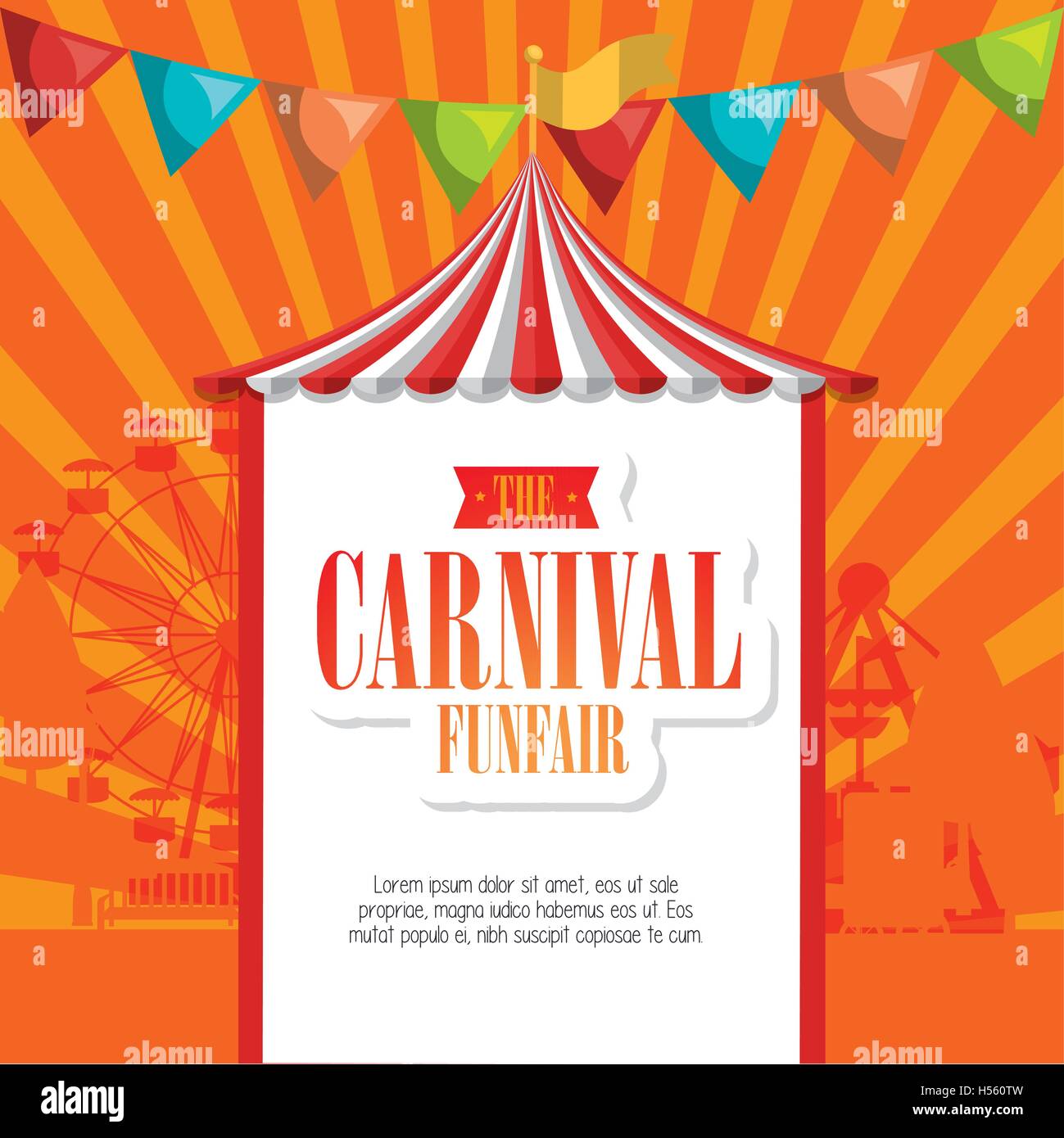 entertainment carnival funfair banner Stock Vector Image & Art - Alamy