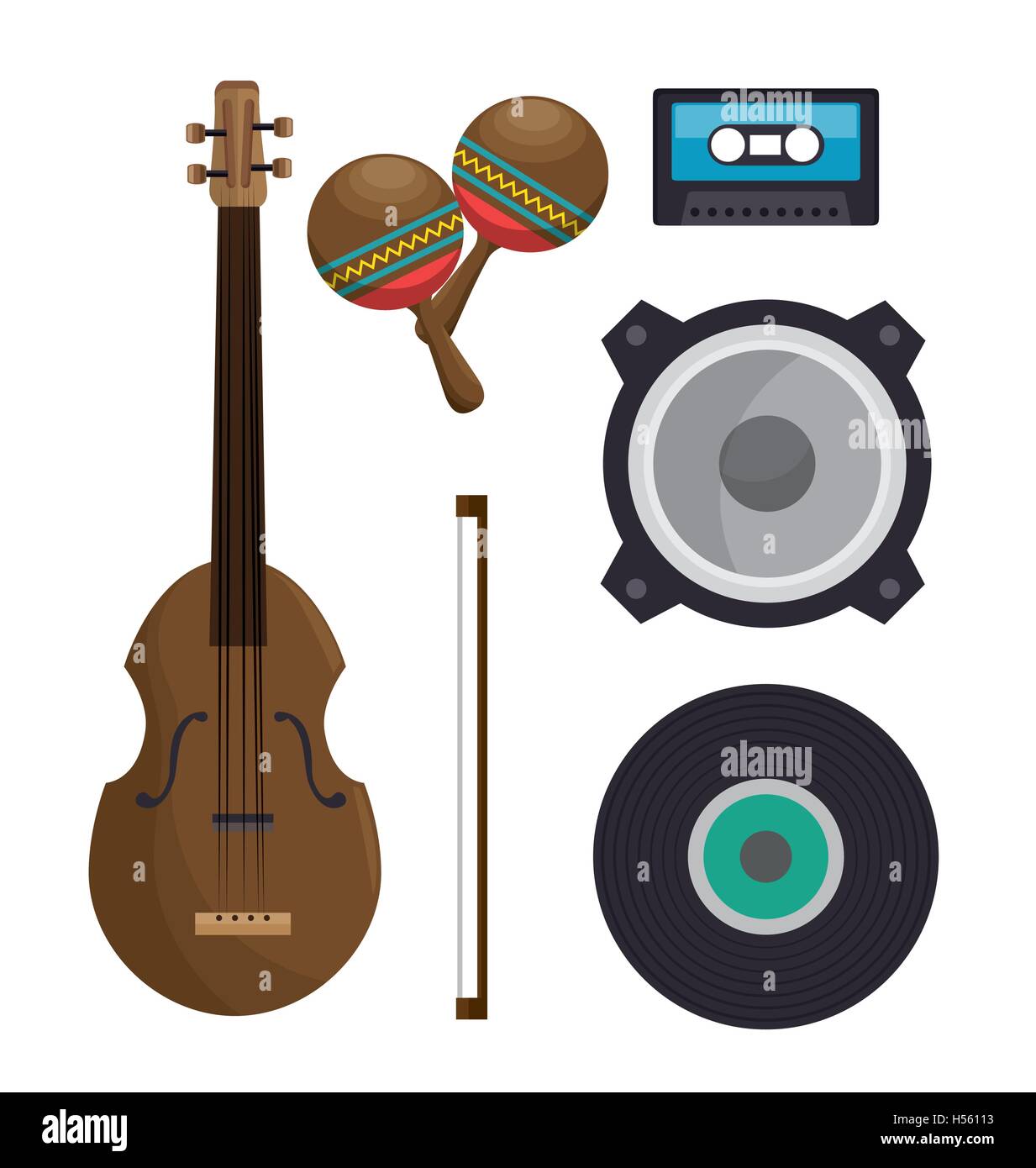 music festival set instruments Stock Vector Image & Art - Alamy