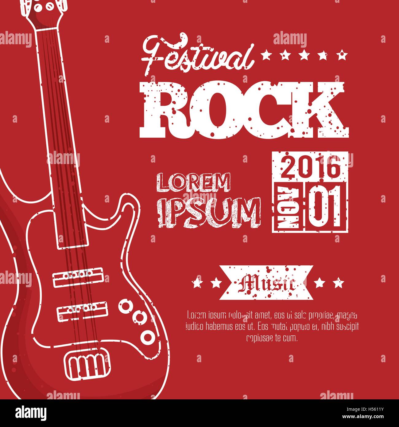 music festival instrument poster Stock Vector Image & Art - Alamy