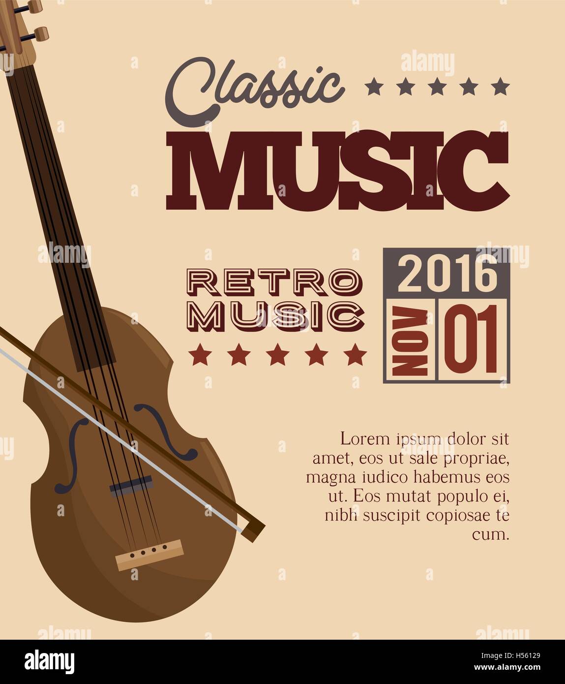 music festival instrument poster Stock Vector Image & Art - Alamy