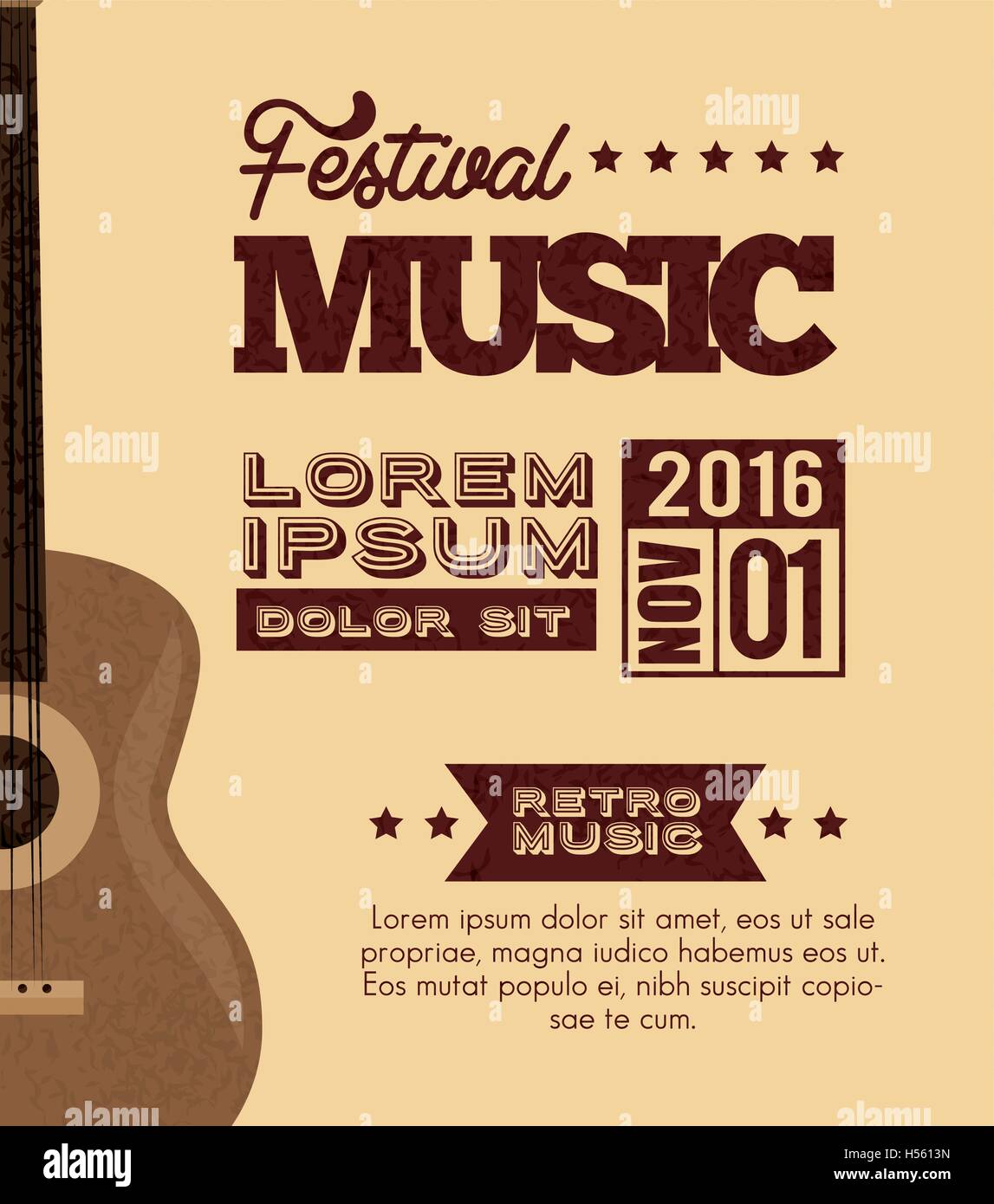 music festival instrument poster Stock Vector Image & Art - Alamy