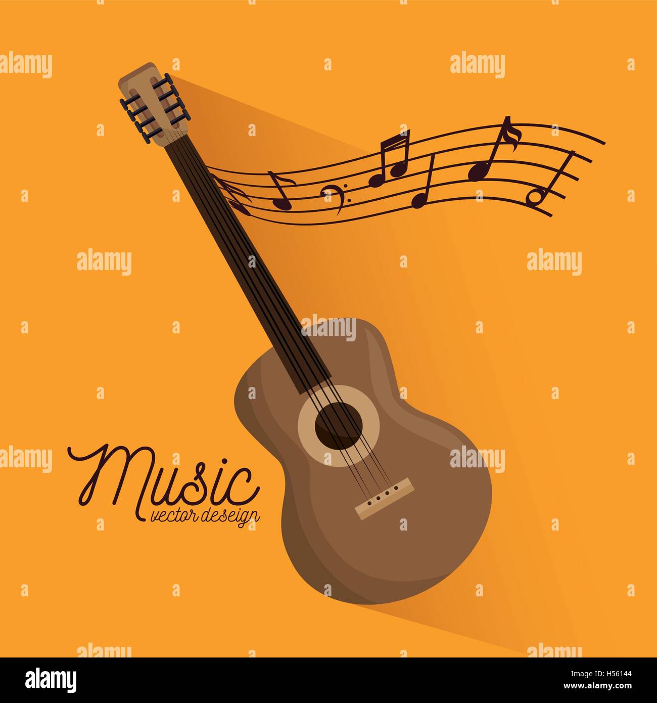 music festival guitar instrument poster Stock Vector Image & Art - Alamy