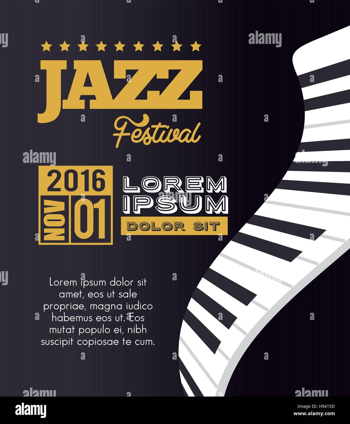 music festival instrument poster Stock Vector Image & Art - Alamy