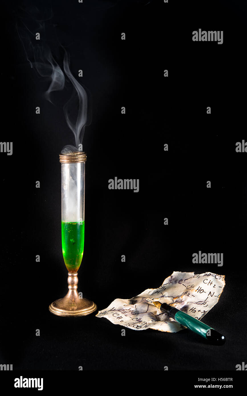 Secret formula of Magic Potion Stock Photo - Alamy