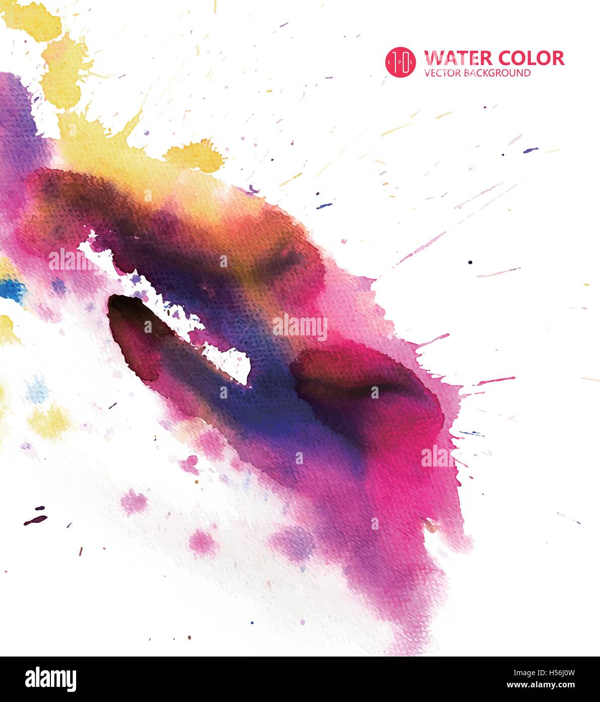 Vector watercolor painting background Stock Vector Image & Art - Alamy