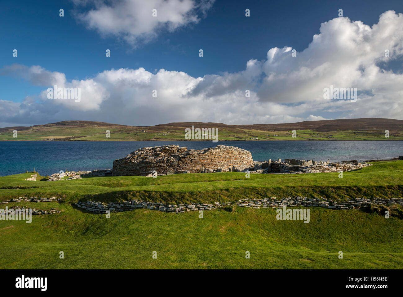 The Iron Age Broch of Gurness on Mainland, Orkney, Scotland, UK Stock ...