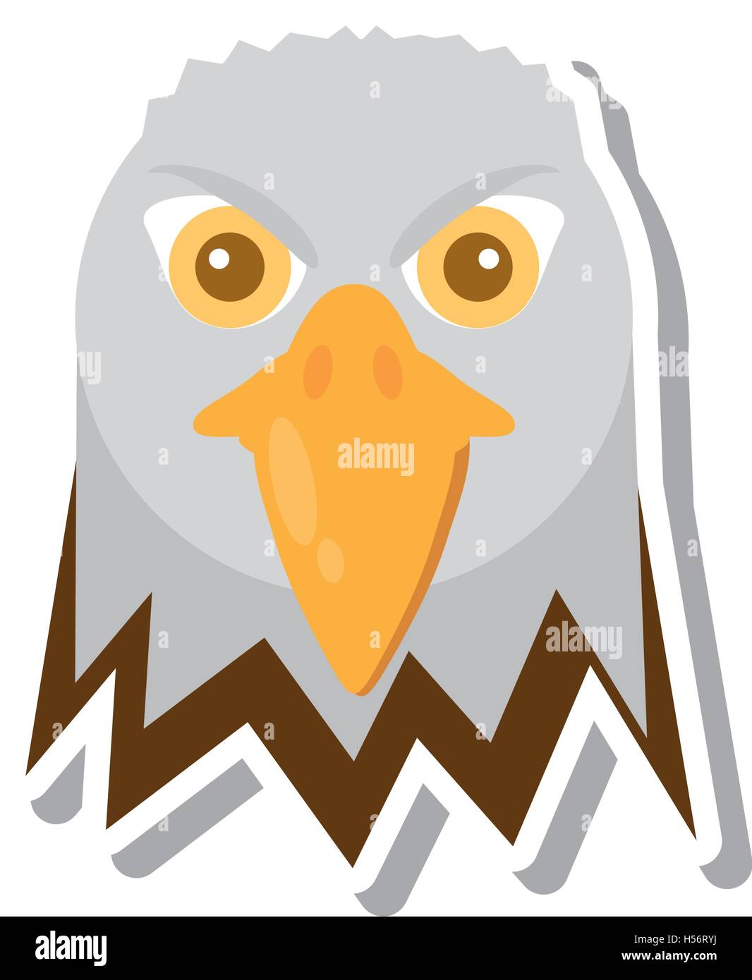eagle head face icon Stock Vector Image & Art - Alamy