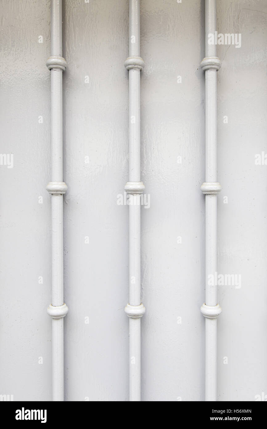 Wall with metal bars, facade detail, protection Stock Photo - Alamy