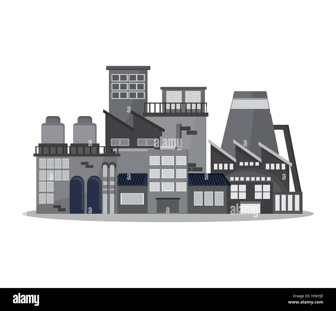 Overhead building Cut Out Stock Images & Pictures - Alamy