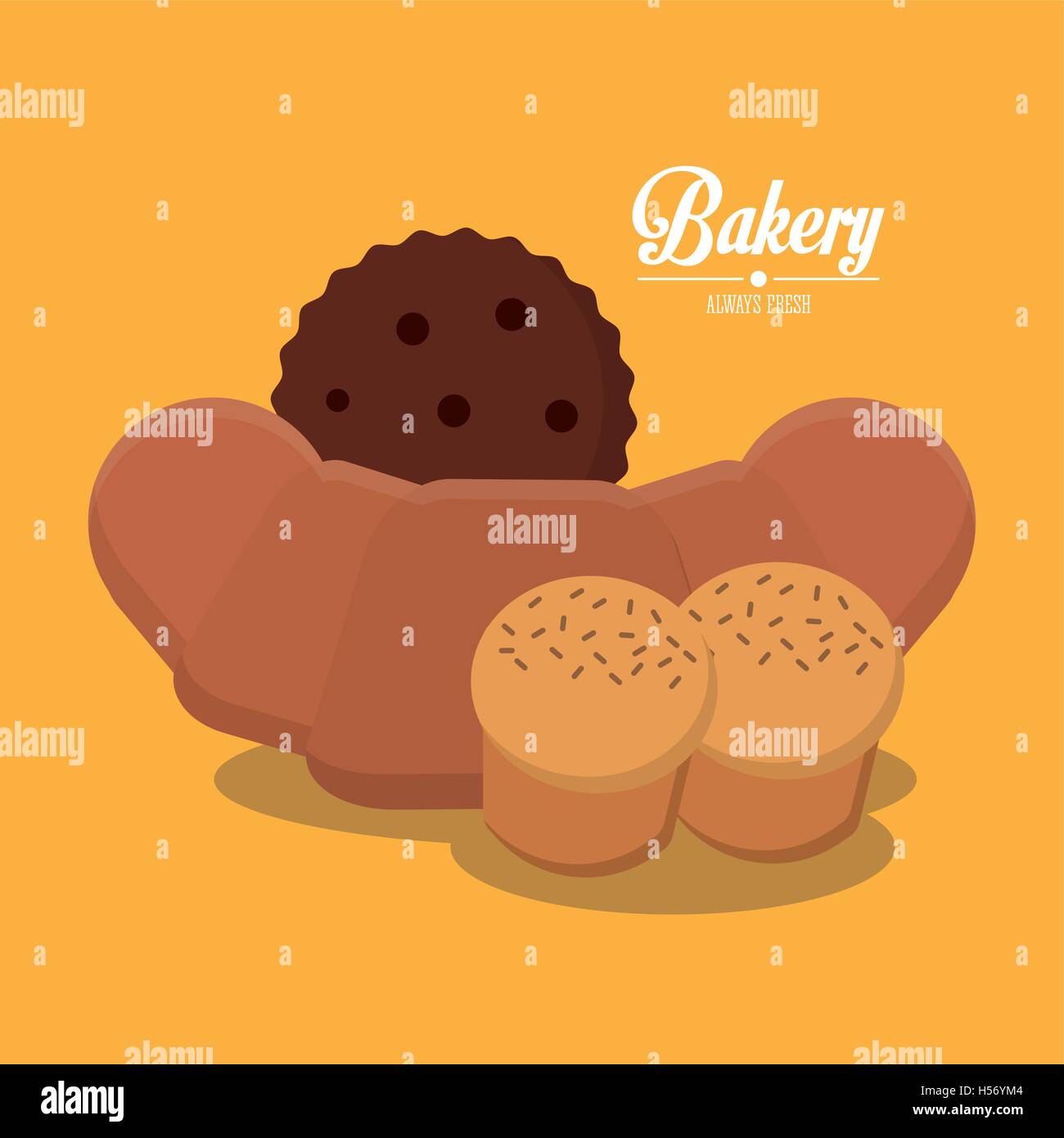 Coockie and bread of bakery design Stock Vector Image & Art - Alamy