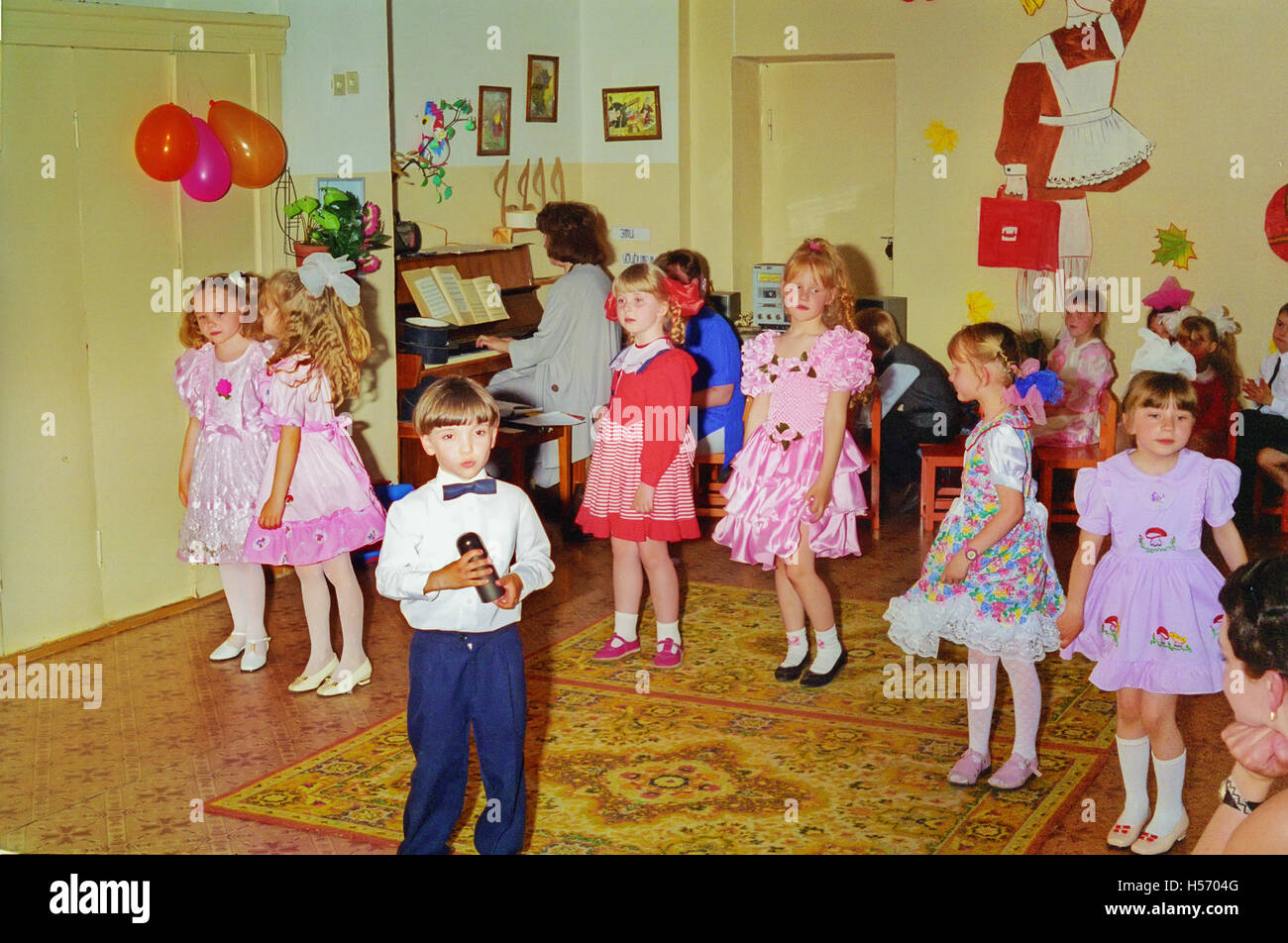 VItebsk kindergarten, 1998.Children holiday of the kindergarten ...