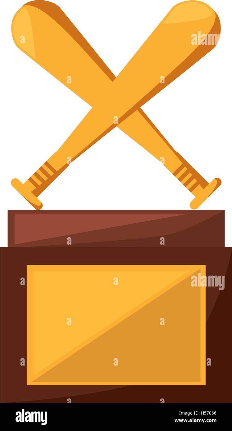 baseball trophy championship isolated icon Stock Vector Image & Art - Alamy