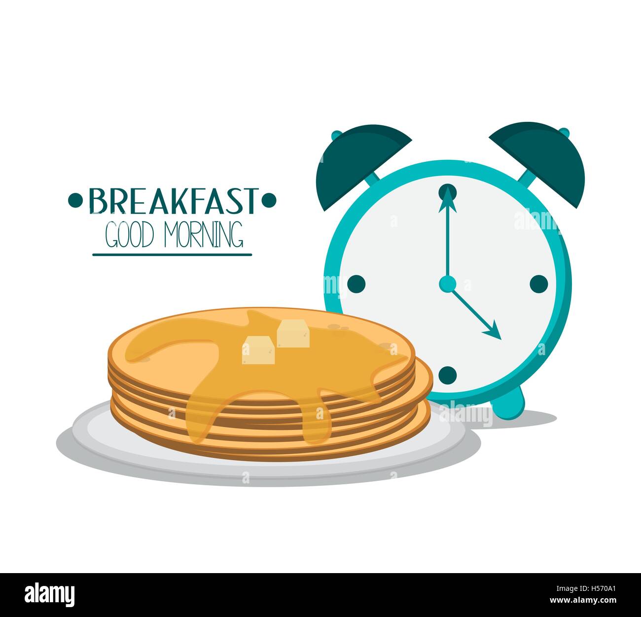 Pancakes and breakfast design Stock Vector Image & Art - Alamy