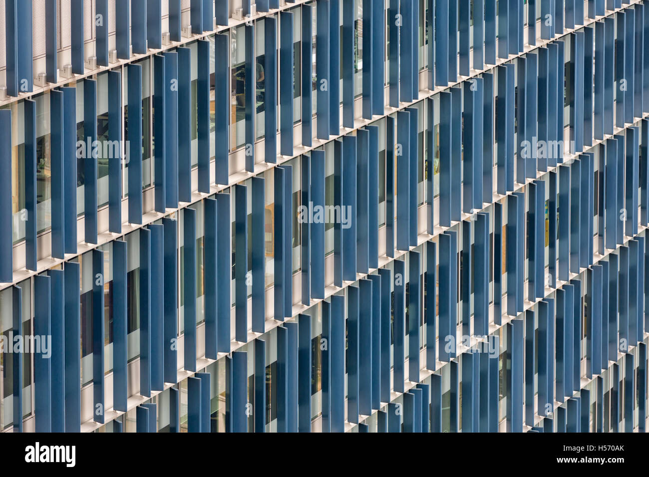 London, UK - July 2016: Exterior of Blue Fin building next to Tate ...
