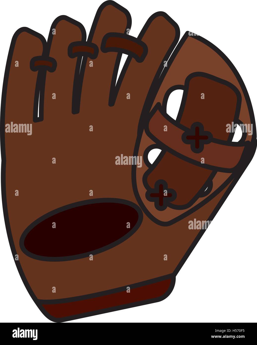 baseball catcher glove isolated icon Stock Vector Image & Art - Alamy