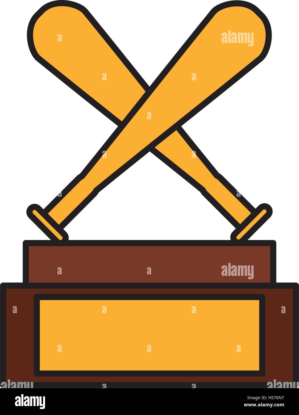 baseball trophy championship isolated icon Stock Vector Image & Art - Alamy
