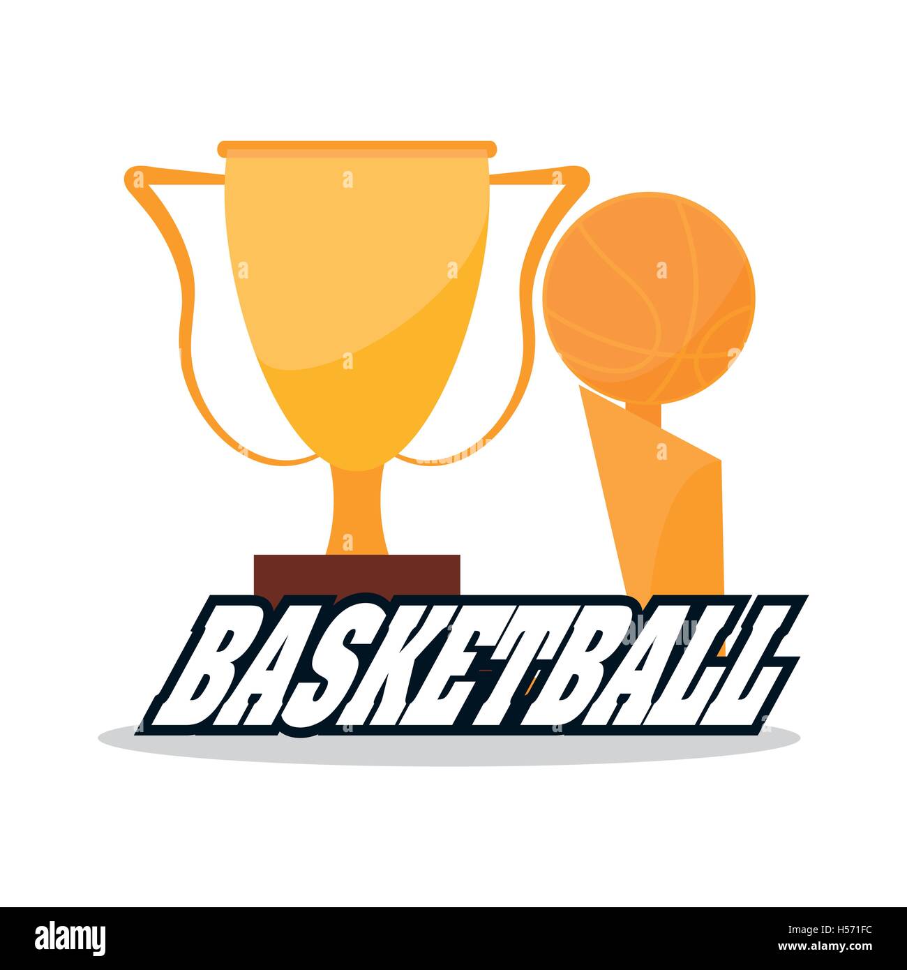Ball and trophy of Basketball sport design Stock Vector Image & Art - Alamy
