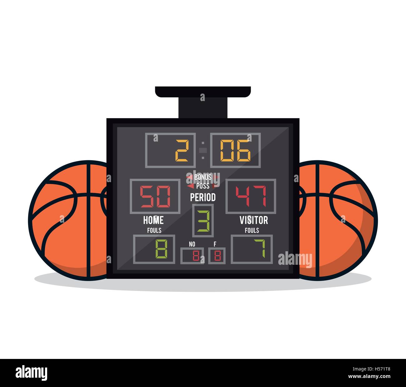 Ball and marker of Basketball sport design Stock Vector Image & Art - Alamy