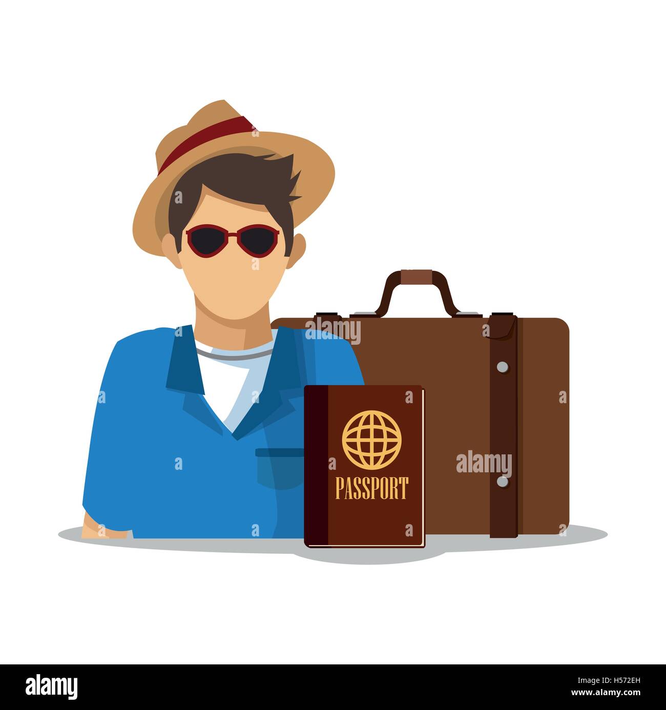 Tourist man cartoon design Stock Vector Image & Art - Alamy