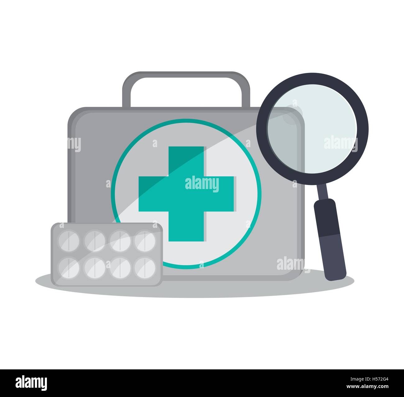 Medical kit lupe and Health care design Stock Vector Image & Art - Alamy