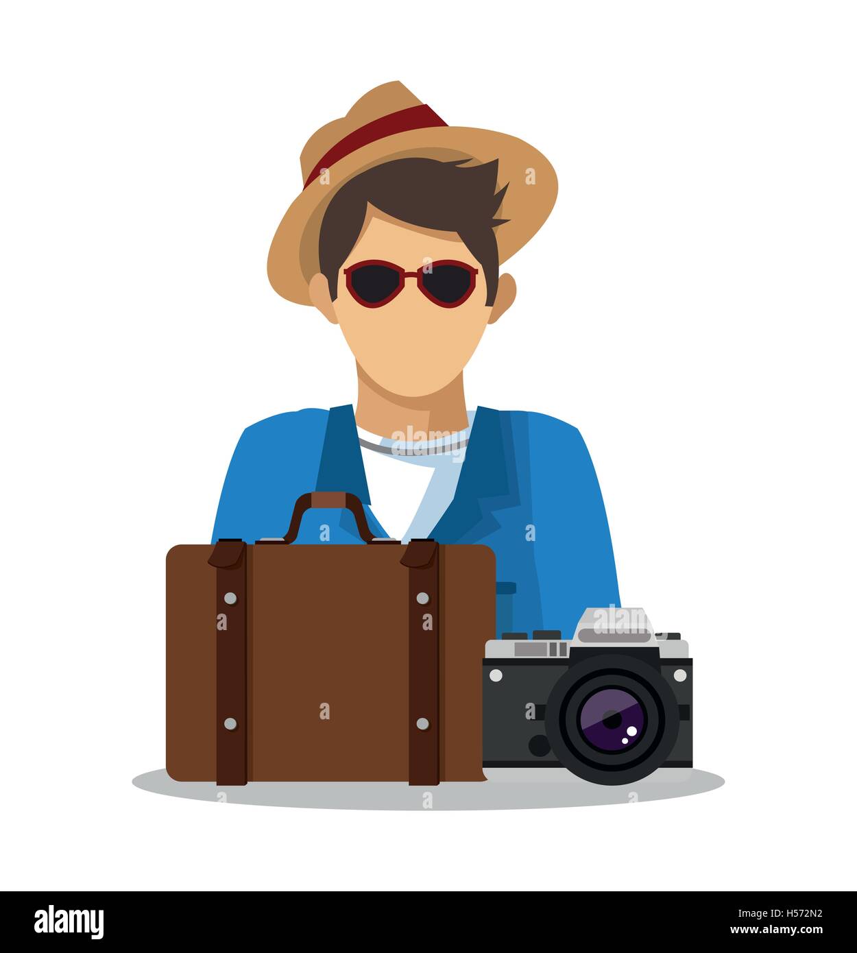 Tourist man cartoon design Stock Vector Image & Art - Alamy